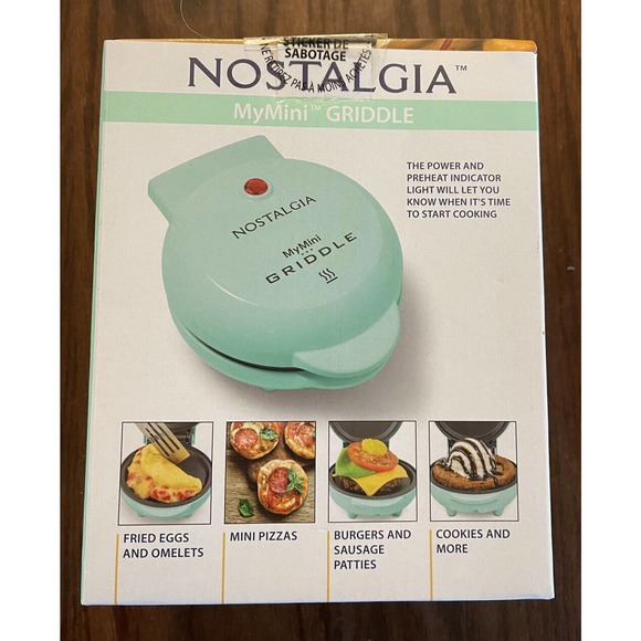 Nostalgia | Kitchen | Nostalgia Mymini Mini Griddle 5 Nonstick Cooking ...